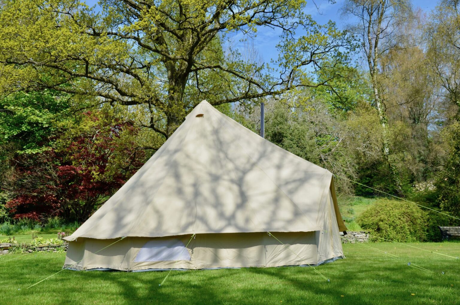 6M Fire Retardant Bell Tent with Stove Hole - Life Under Canvas